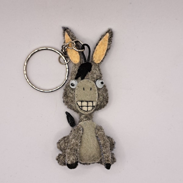 Shrek Donkey Keychain - Etsy