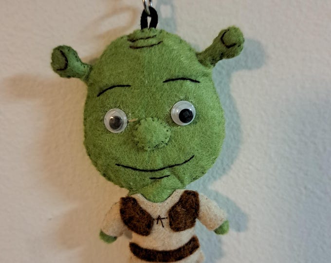 Shrek) Felt Keychain - Etsy