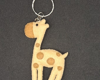 Animal Themed Gnome Felt Keychains – Giraffe, Tiger, Shark, Penguin ...