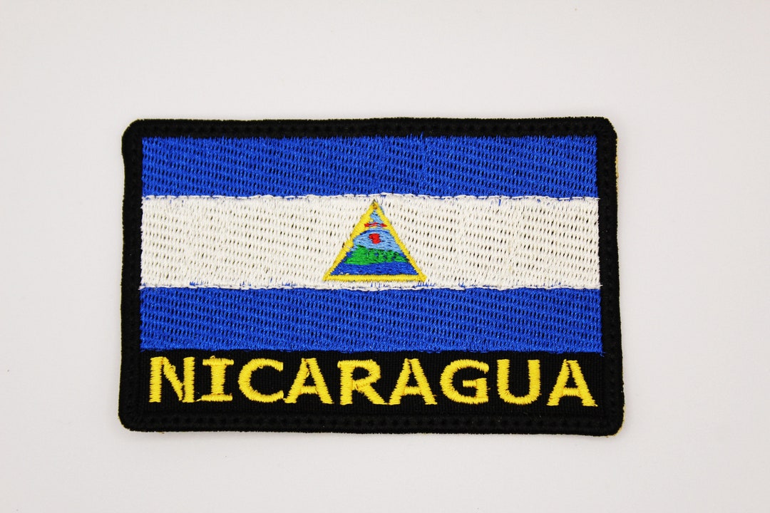Nicaraguan Flag Embroidery Sew on Patch - Etsy