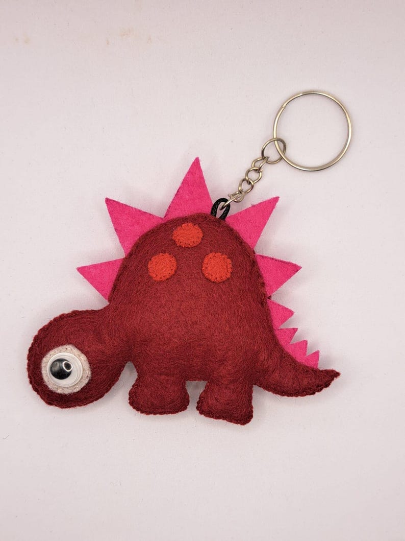 Stegosaurus Felt Keychain - Etsy