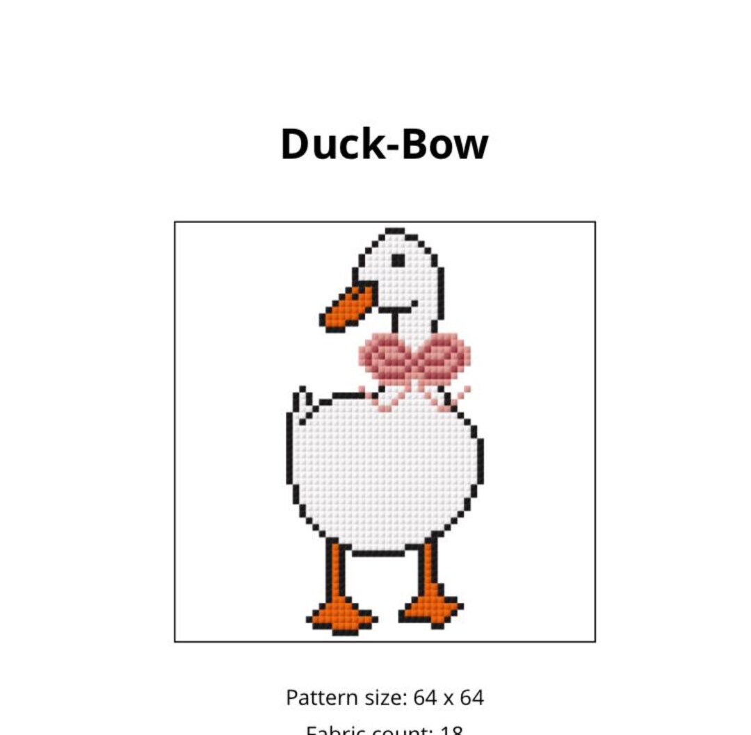 Dainty Duck Needlepoint Pattern - Etsy