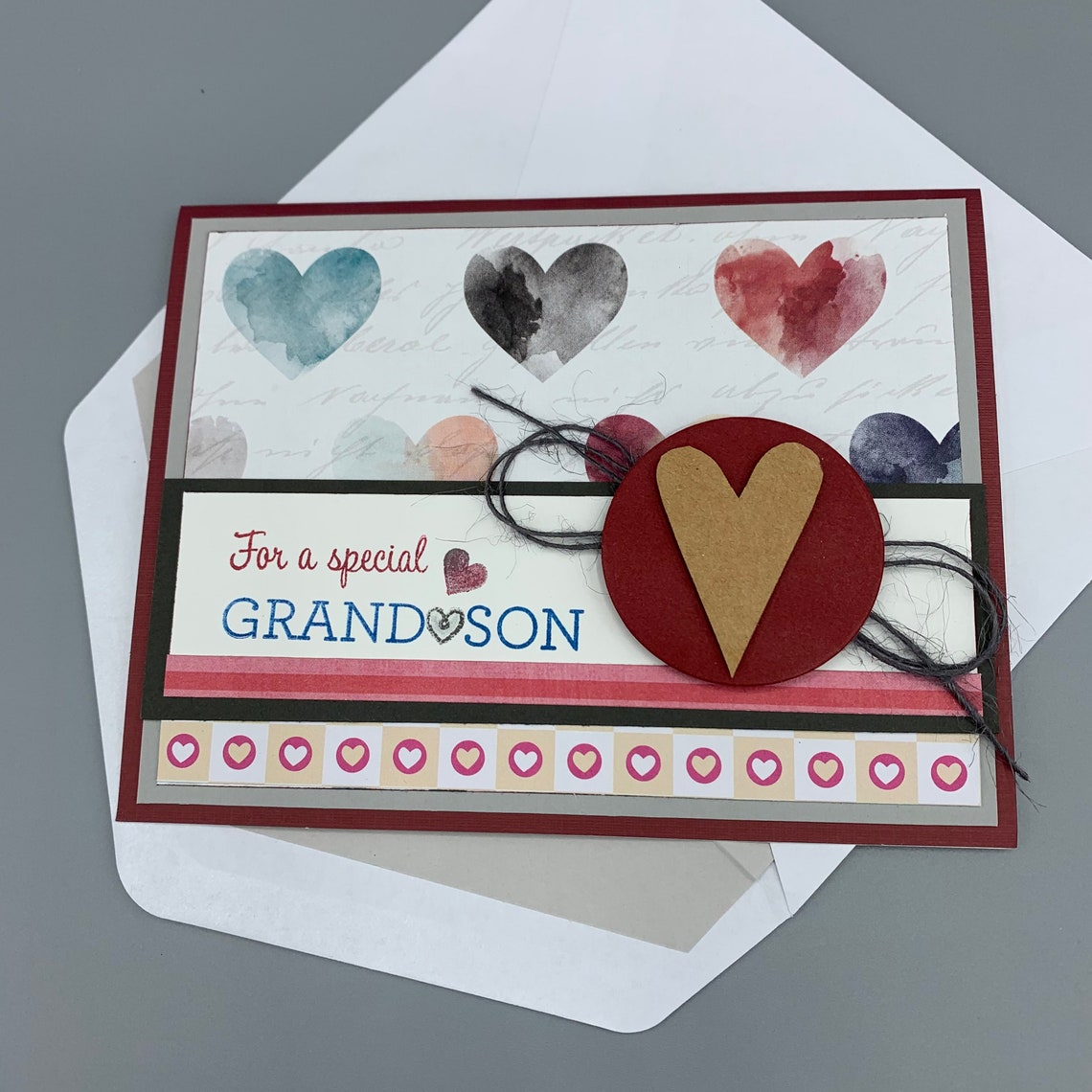 Card for Grandson for a Special Grandson Handmade Greeting - Etsy