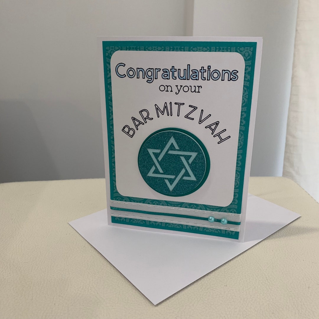 Bar Mitzvah Card, Congratulations on Your Bar Mitzvah, It's Your Bar ...