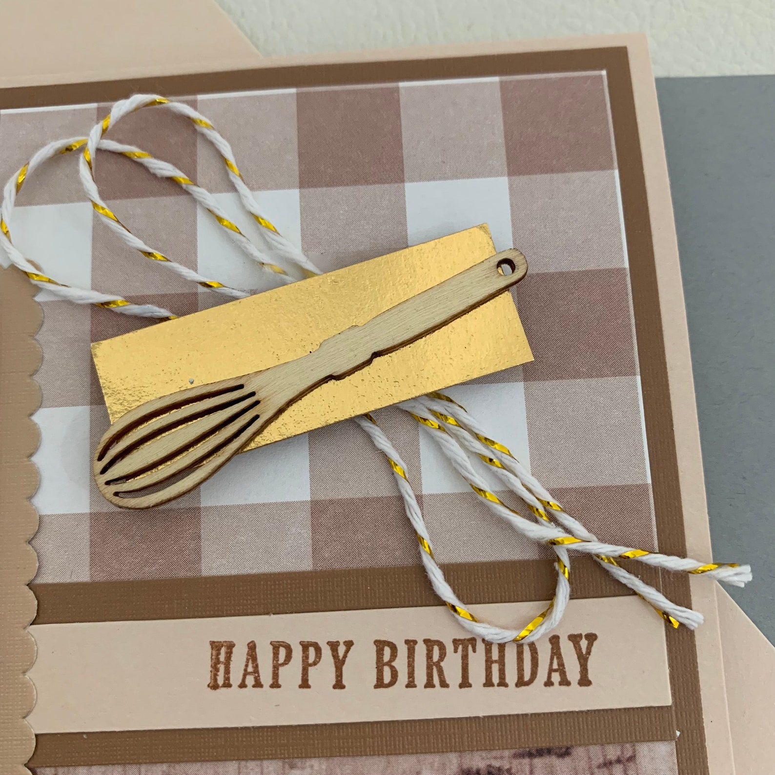 Card for Cook, Baker, Chef, Happy Birthday, Handmade Greeting, Country ...