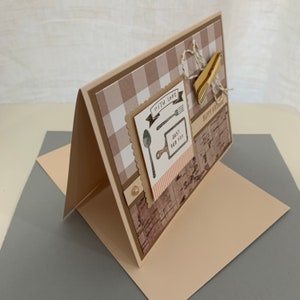 Card for Cook, Baker, Chef, Happy Birthday, Handmade Greeting, Country ...
