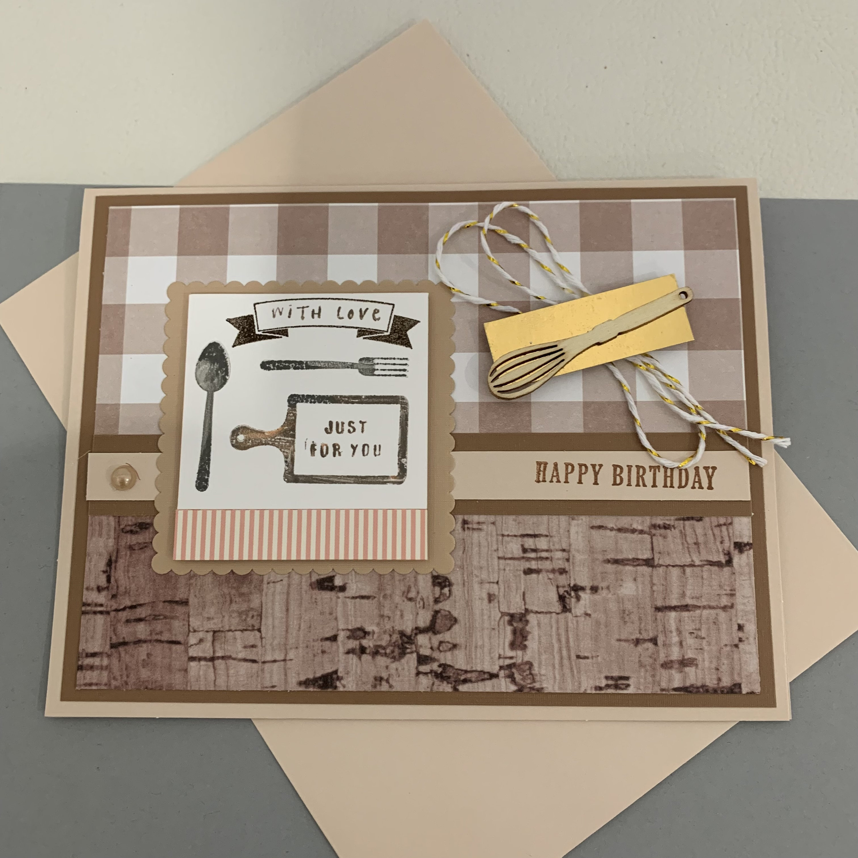 Card for Cook, Baker, Chef, Happy Birthday, Handmade Greeting, Country ...