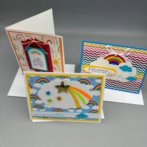 Rainbow DIY Card Kit, Makes 3 Note Cards to Brighten Your Day, Features ...