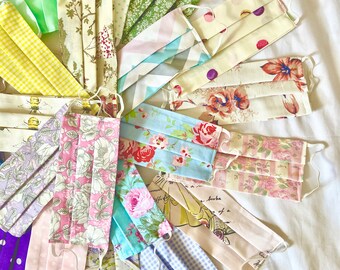 Pretty Fabric Face Masks Washable and Reusable ONE SIZE - Etsy UK