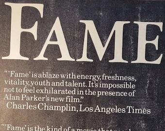 The Fame Poster - Etsy UK