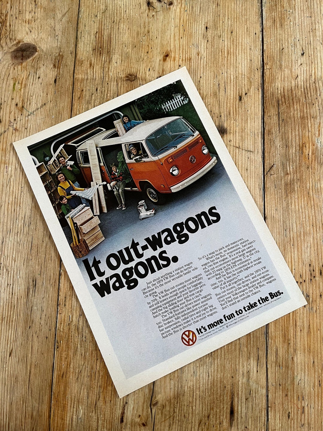 VW Campervan Volkswagen 70s Original Vintage Magazine Car Advert 1978 ...