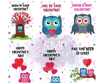 Valentine Day Owl | Etsy