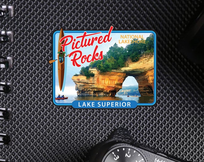 Pictured Rocks National Lakeshore Decal / 2 1/2" Sticker / Lake ...