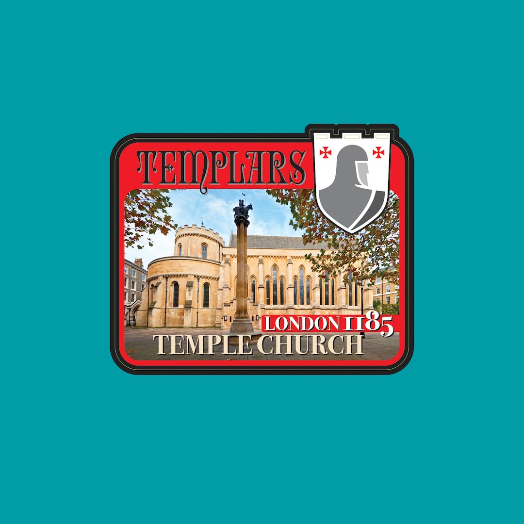 Temple Church Decal / 2 1/2" Sticker / Templars / England / London ...
