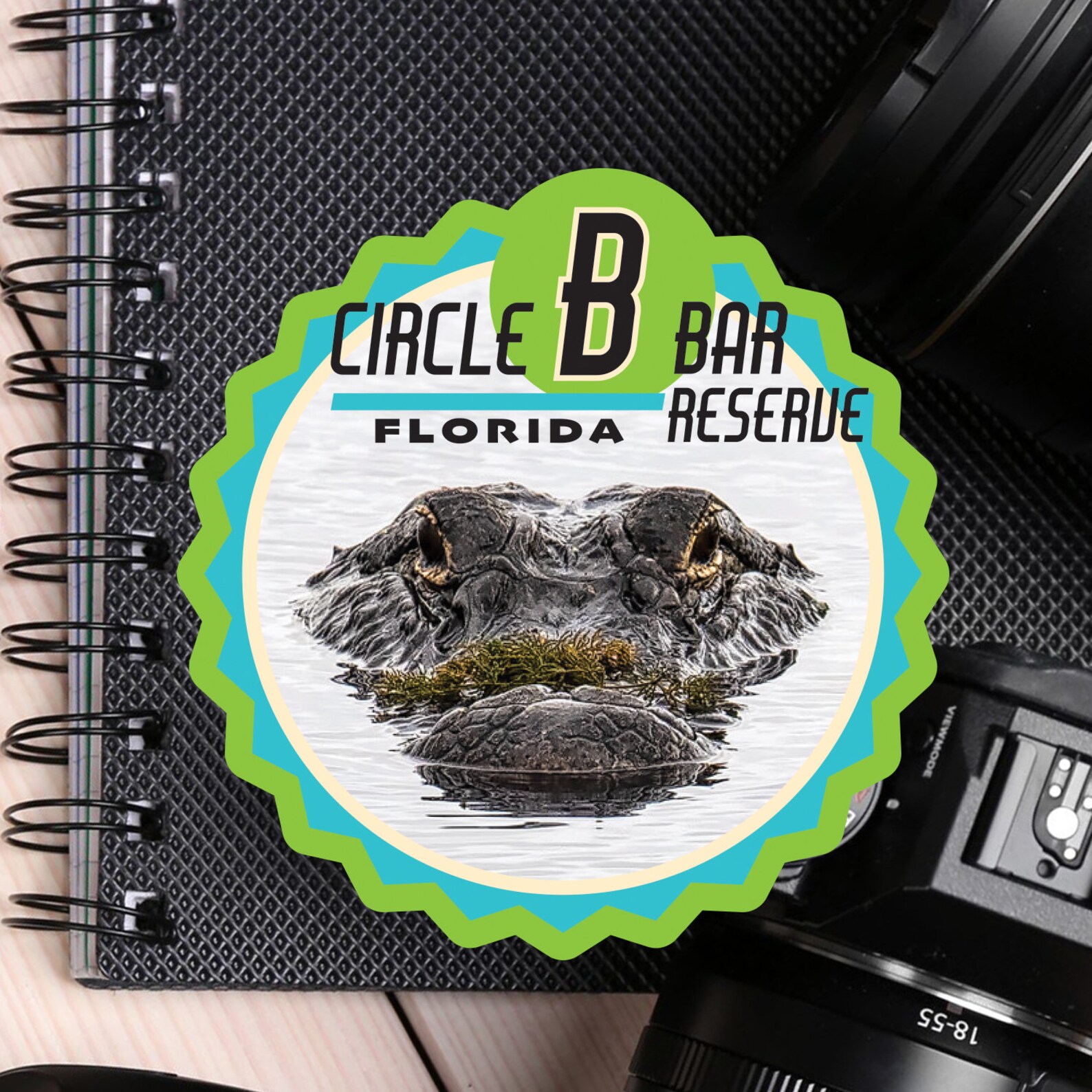 Circle B Bar Reserve Decal / 2.5" Sticker / Florida / Alligator / Swamp ...