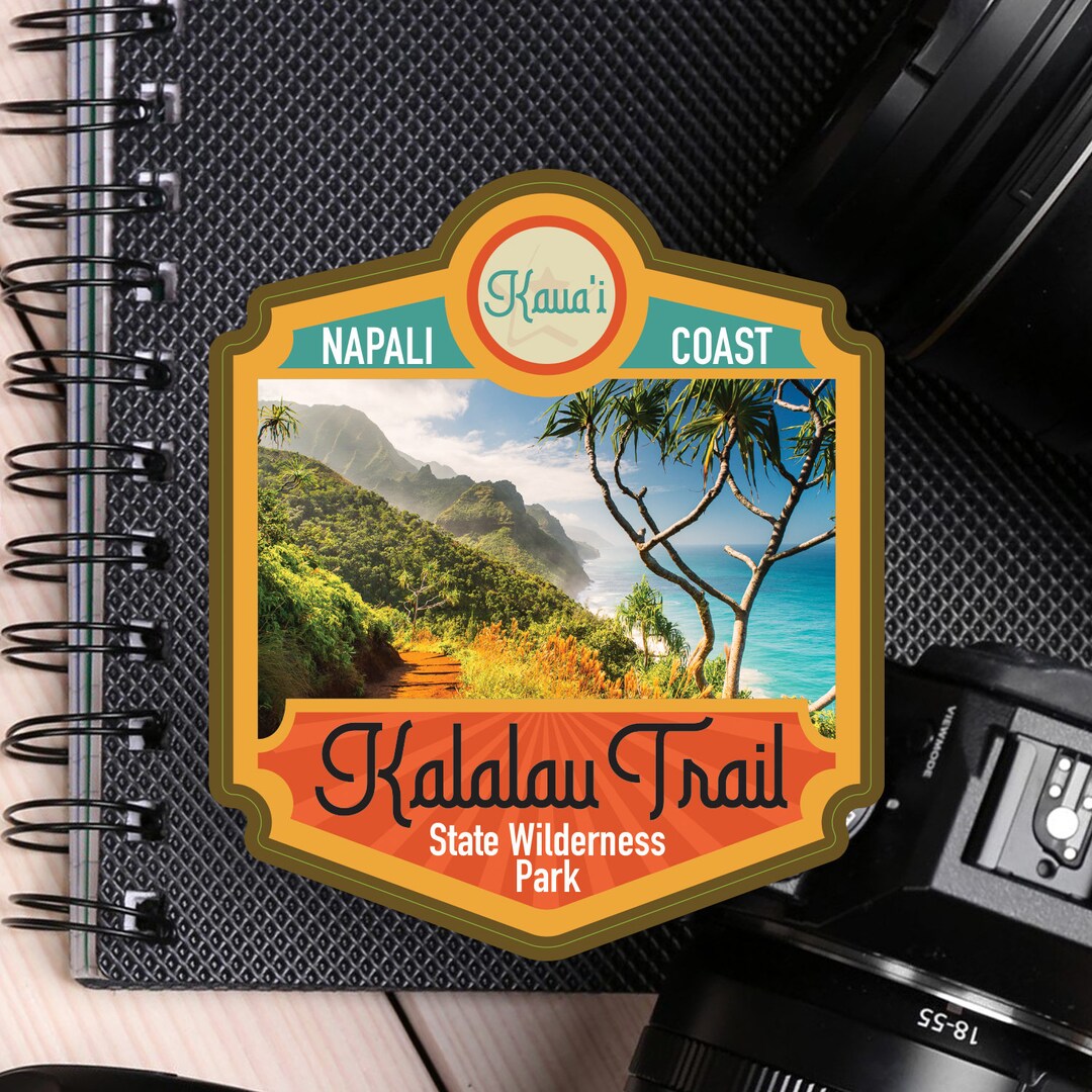 Kalalau Trail Decal / 2.5" Sticker / Napali Coast / Hawaii / Kauai ...