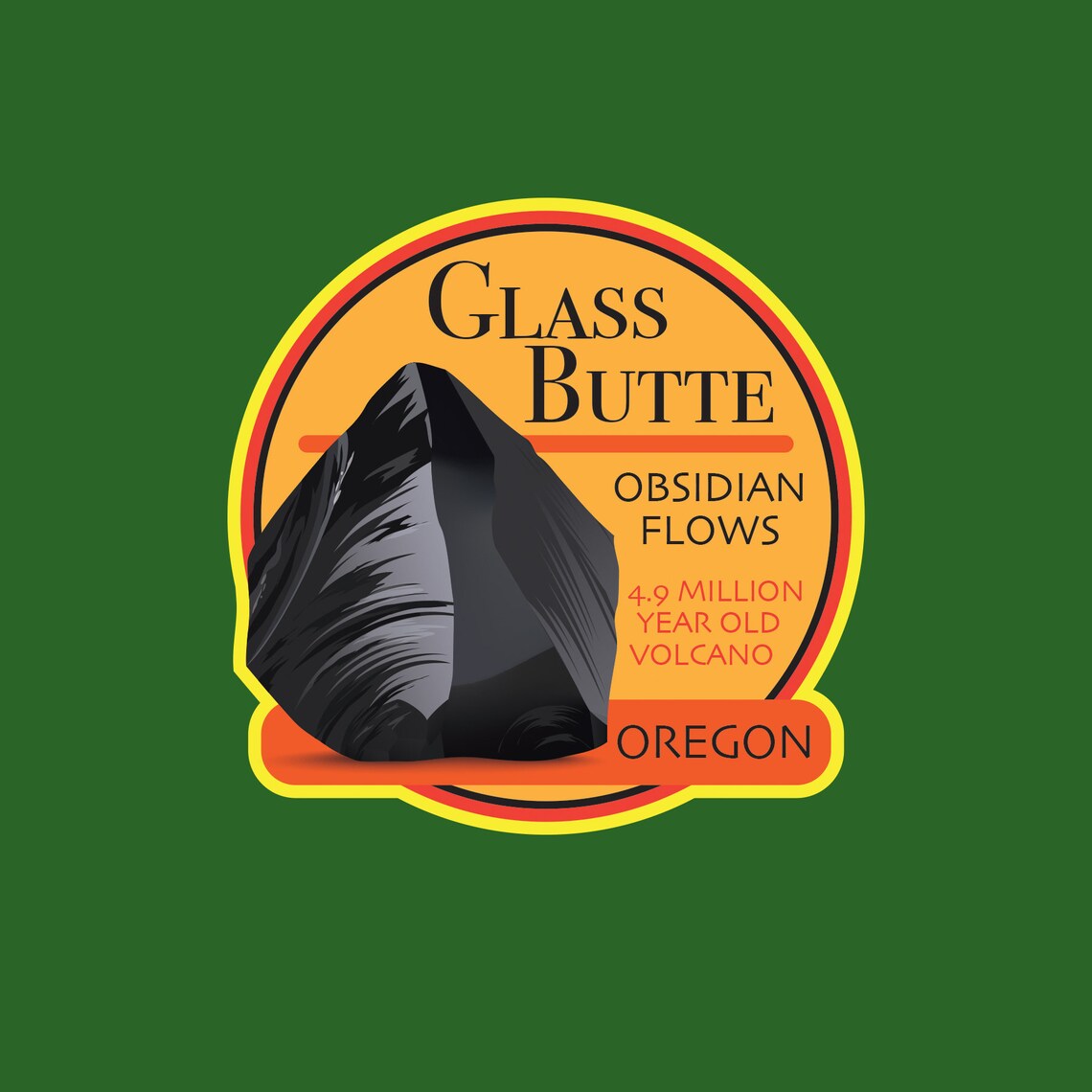 Glass Butte Rockhounding Decal / 2.5 Sticker / Rocas / | Etsy