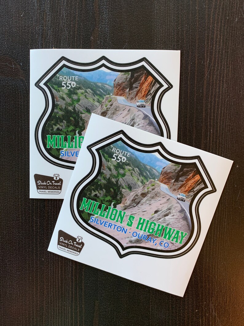Million Dollar Highway Decal / 2.5 Sticker / Sanjuan | Etsy