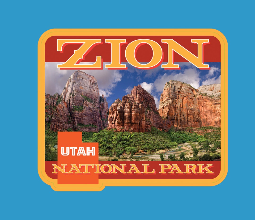 Zion National Park Mini Decal / 1.5" Sticker / Narrows / Utah / Hike ...