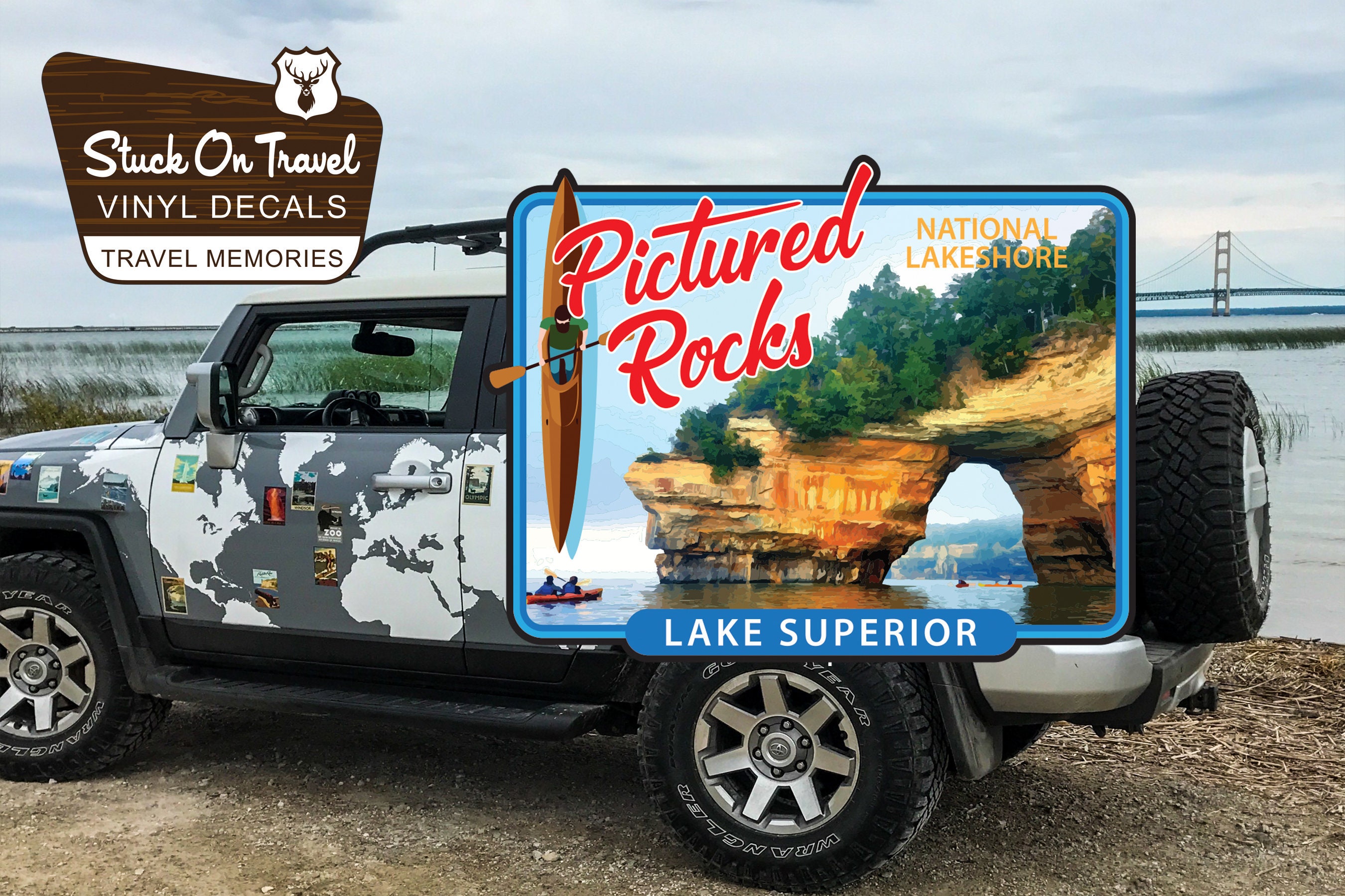 Pictured Rocks National Lakeshore Decal / 2.5 Sticker / | Etsy