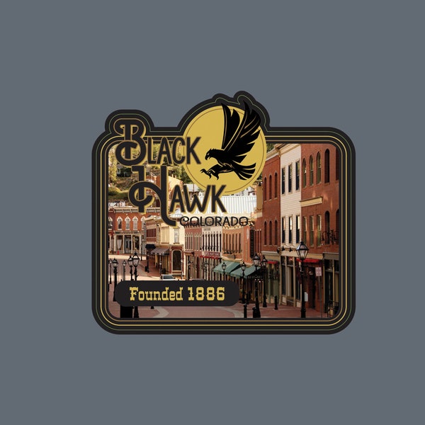 Black Hawk Decal - Etsy