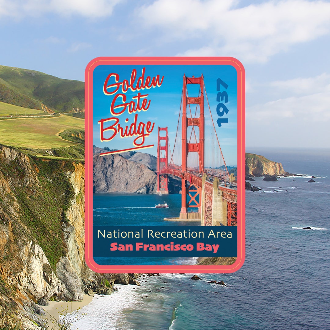 Golden Gate Bridge Decal / 3.5" Sticker / California / National ...