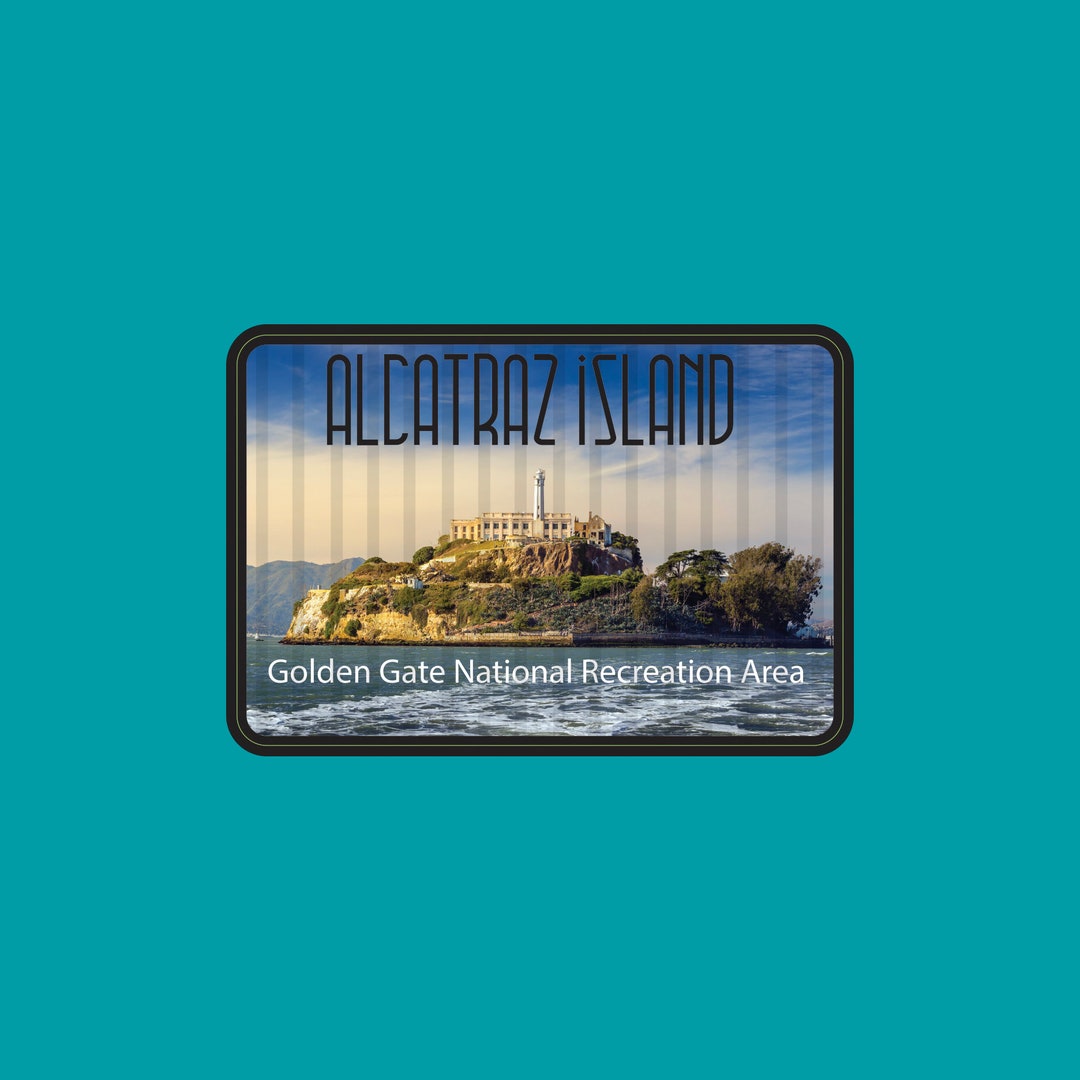 Alcatraz Island National Park Decal / 2.5" Sticker / Golden Gate ...
