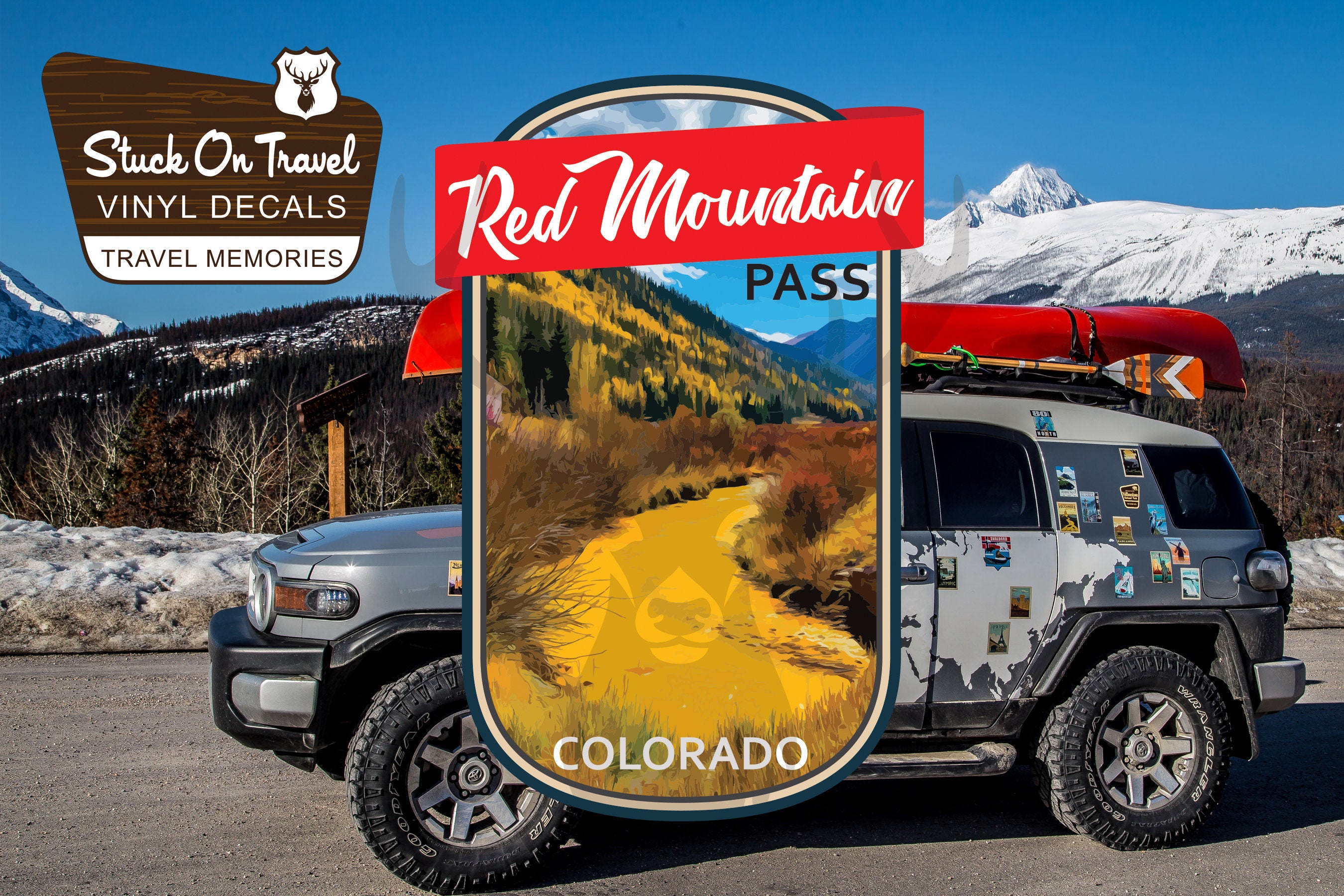 Stickers, Labels & Tags Paper SanJuan Skyway Waterproof 2.5 Sticker Red ...