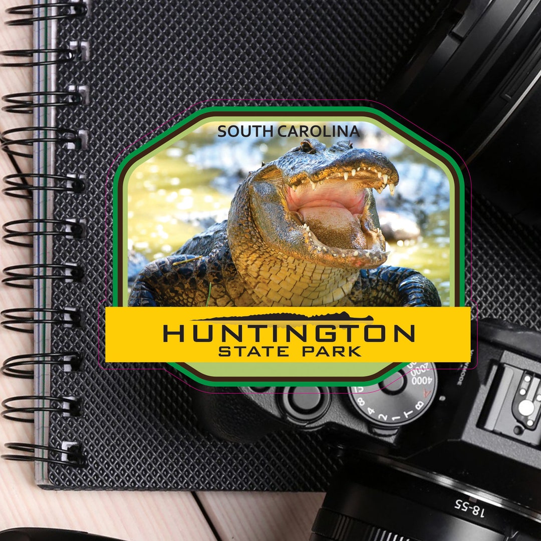 Huntington State Park Decal / 2.5" Sticker / Alligator / South Carolina ...
