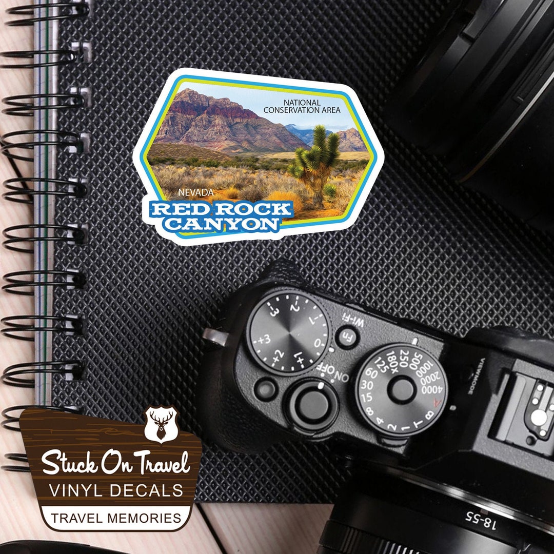 Red Rock Canyon Decal / 2.5" Sticker / Joshua Tree / Mojave Desert ...