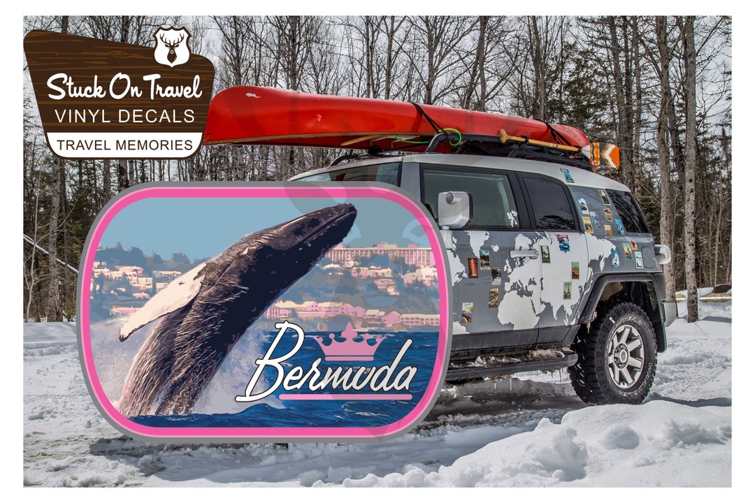 Bermuda Decal / 3.5" Sticker / Humpback Whale / Atlantic / British ...