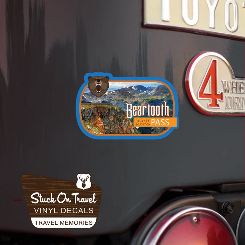 Beartooth Pass Decal / 4.5 Sticker / Beartooth HWY / - Etsy