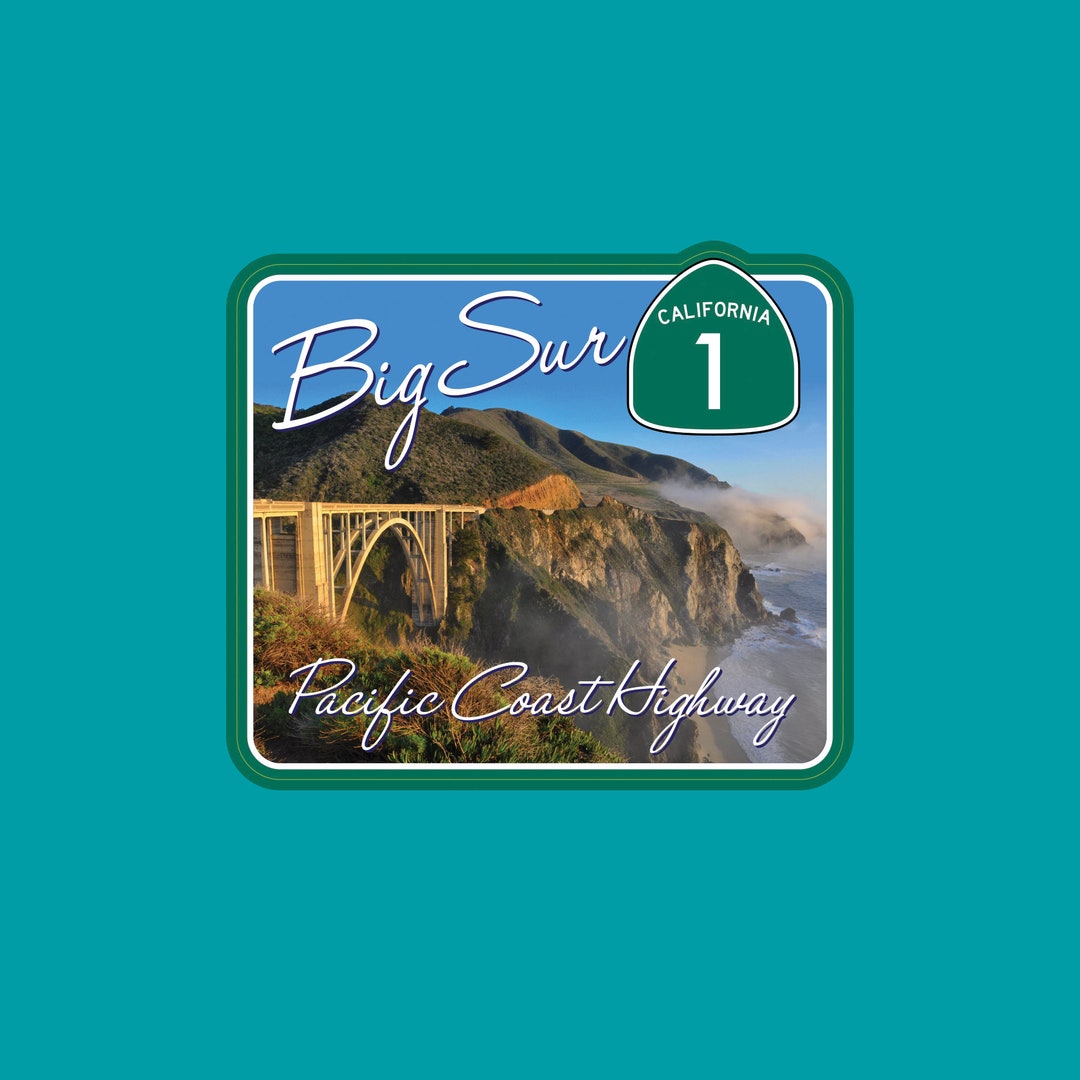 Big Sur Highway Decal / 2.5" Sticker / California / Pacific Coast ...