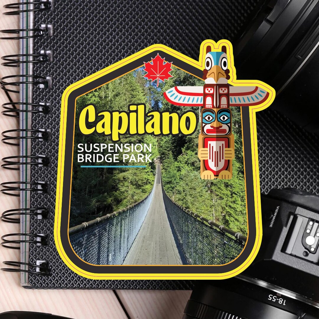 Capilano Suspension Bridge Park Decal / 2.5" Sticker / Vancouver ...