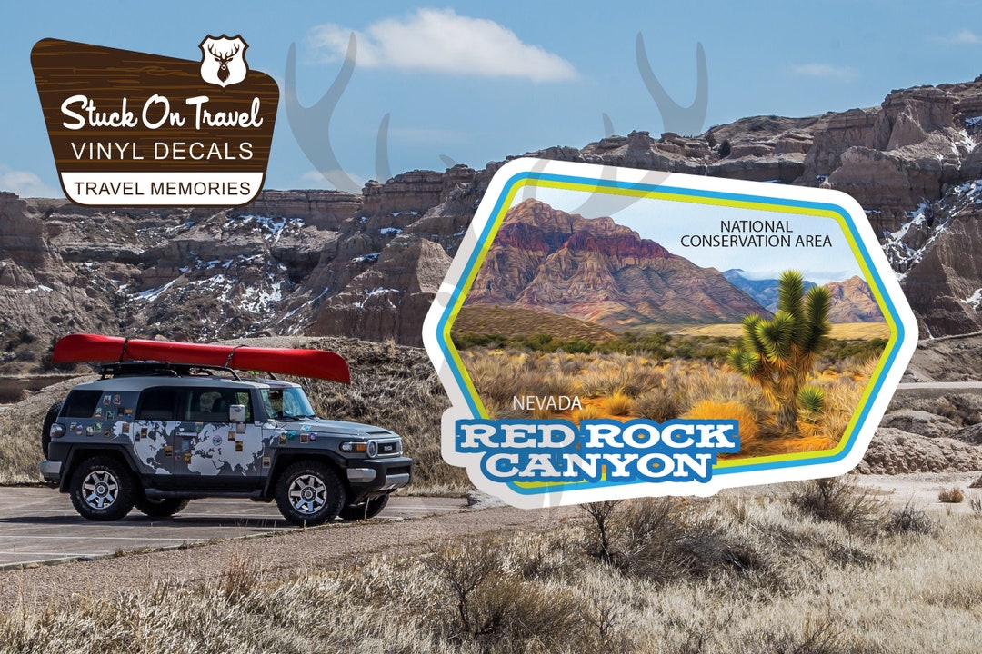 Red Rock Canyon Decal / 3.5" Sticker / Joshua Tree / Mojave Desert ...
