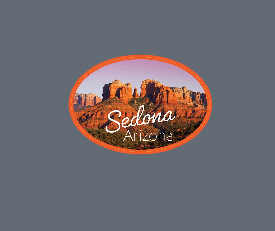 Sedona Decal / 2.5" Sticker / Arizona / Red Rock / Buttes / Canyon ...