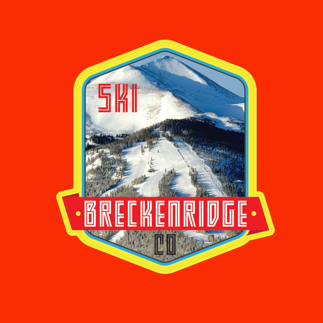 Breckenridge Ski Decal / 3.5" Sticker / Slope / Colorado / Rocky ...