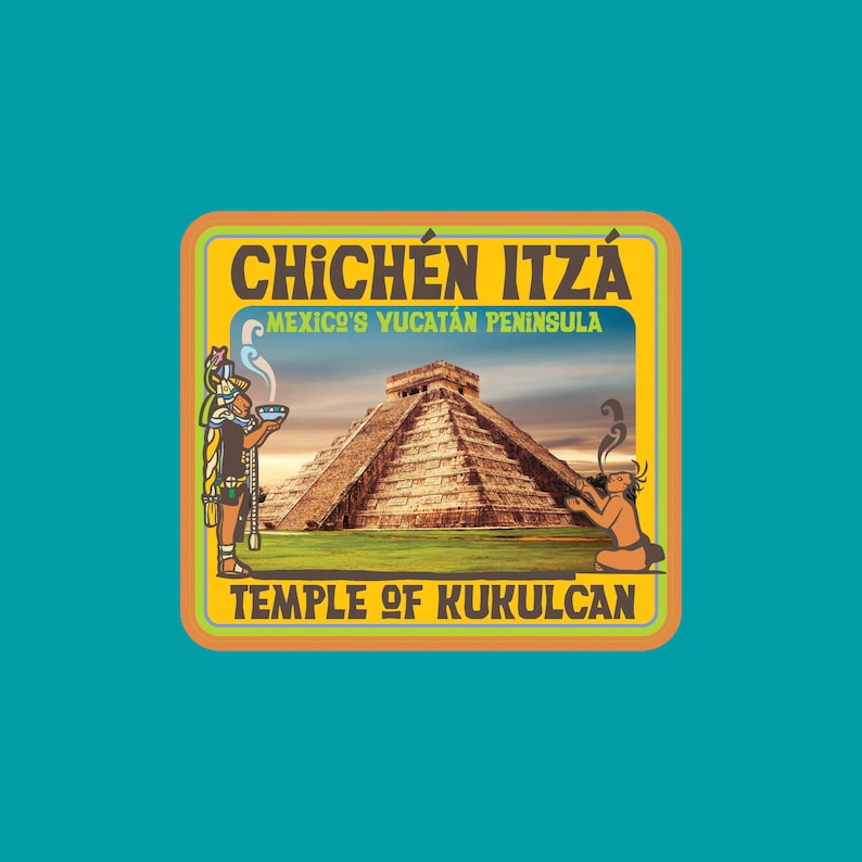 Chichen Itza Decal / 2.5 Sticker / Temple of Kukulcan / | Etsy