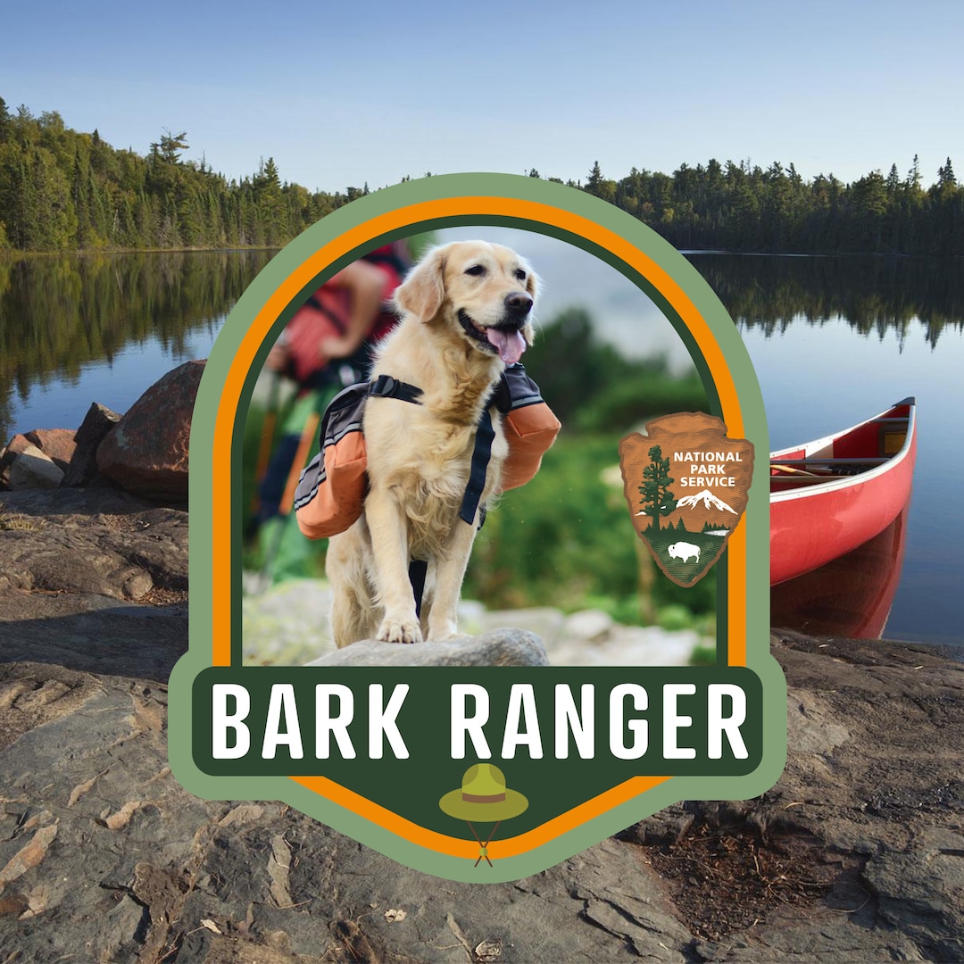 Bark Ranger National Park Decal / 2.5" Sticker / Dog / Golden ...