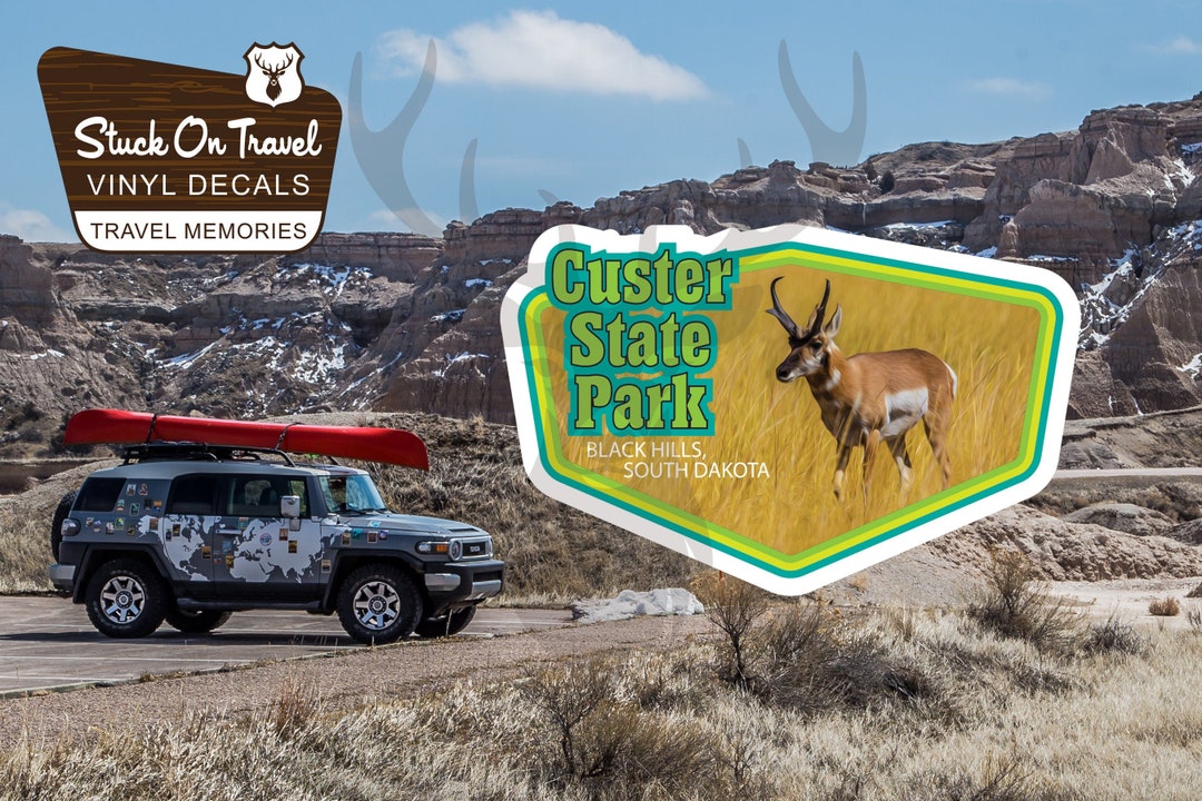 Custer State Park Decal / 3.5"sticker / Pronghorn / Antelope / South ...