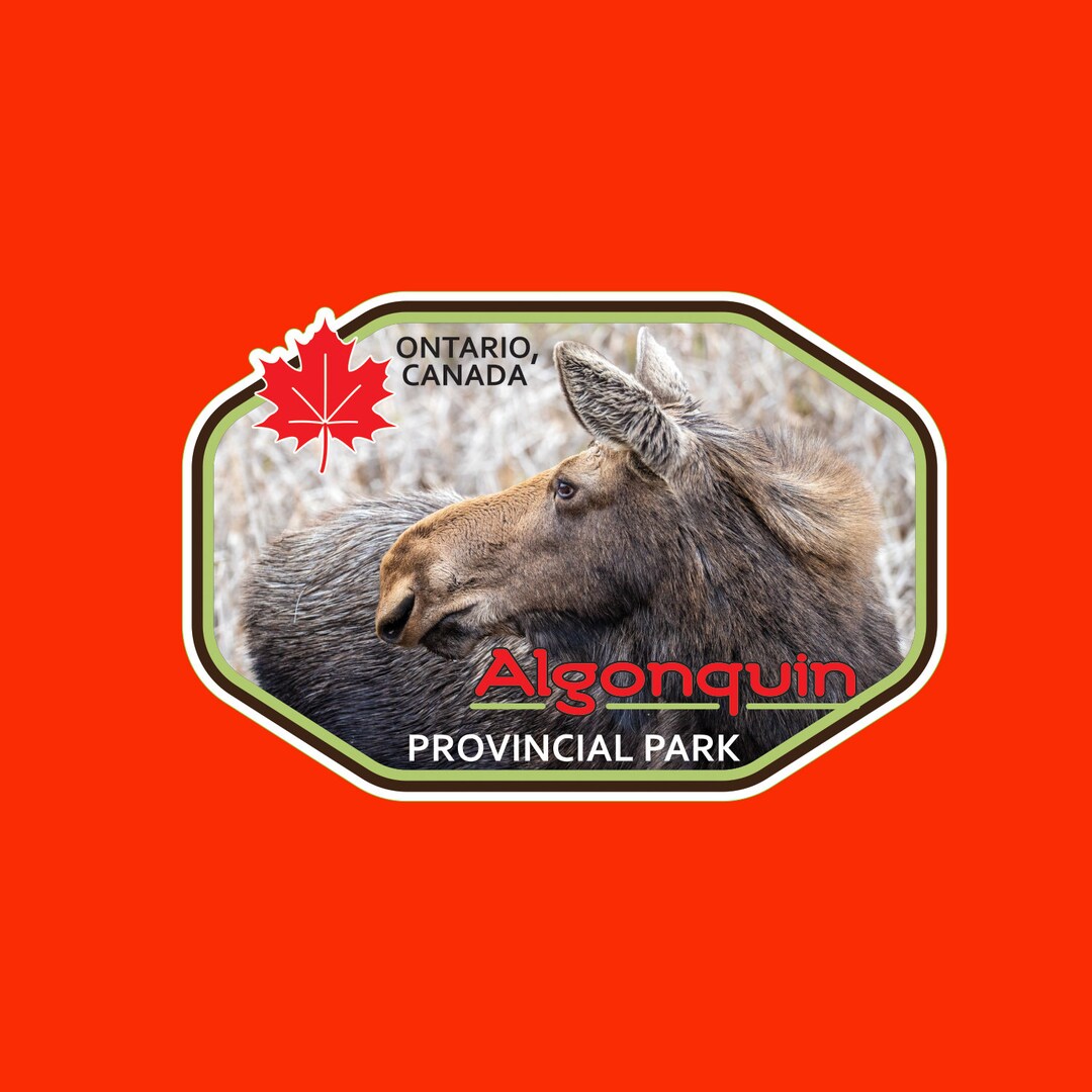 Algonquin Provincial Park Decal / 2.5" Sticker / Moose / Canada ...