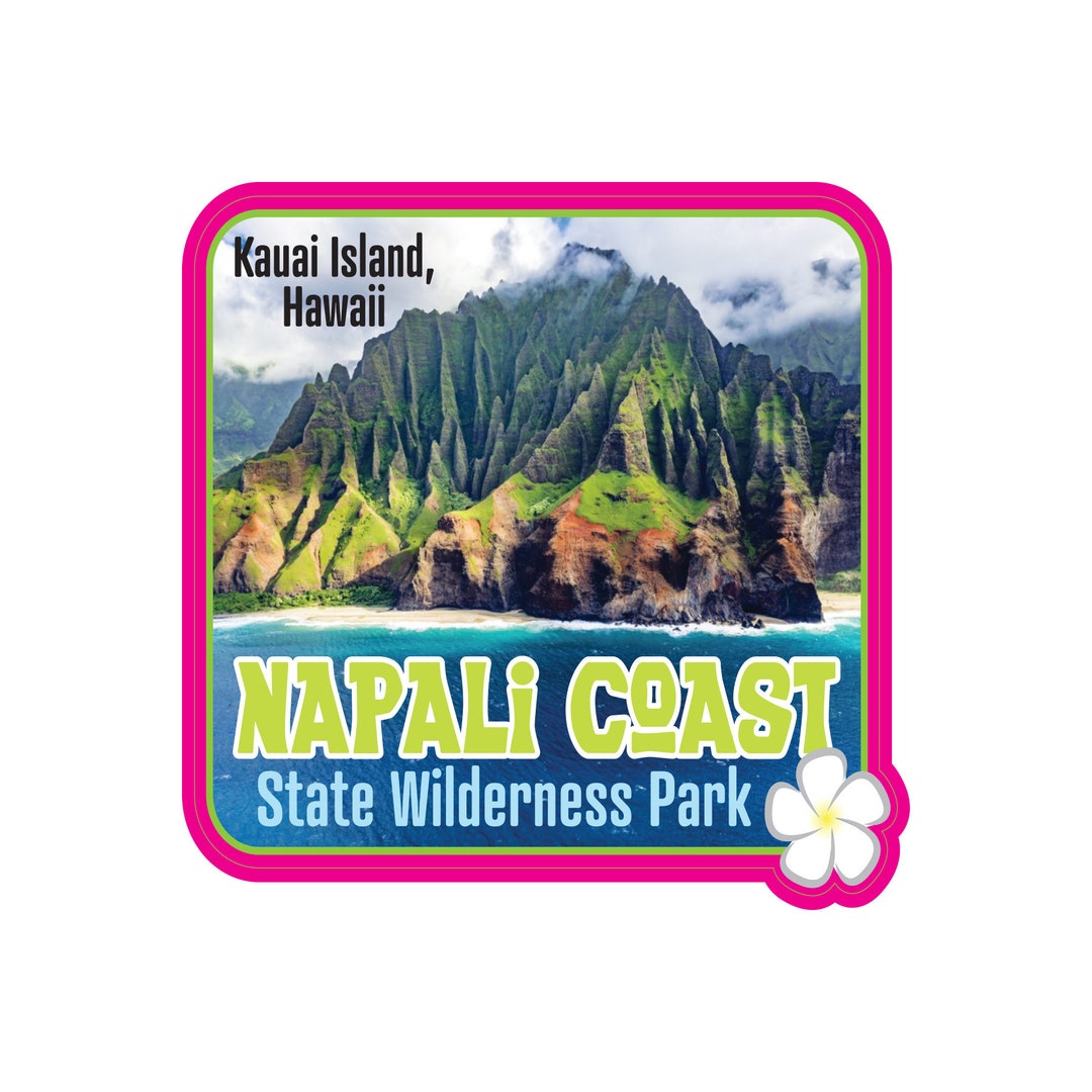 Napali Coast State Wilderness Park Decal / 3.5" Sticker / Hawaii ...
