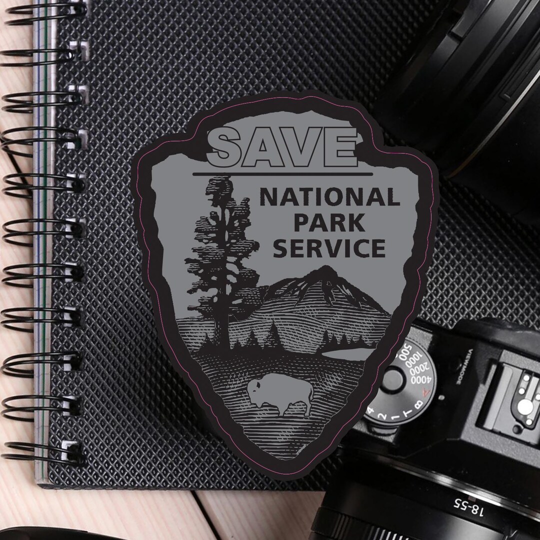 SAVE National Park Service Tactical Decal / 3.5" Sticker / Arrowhead ...