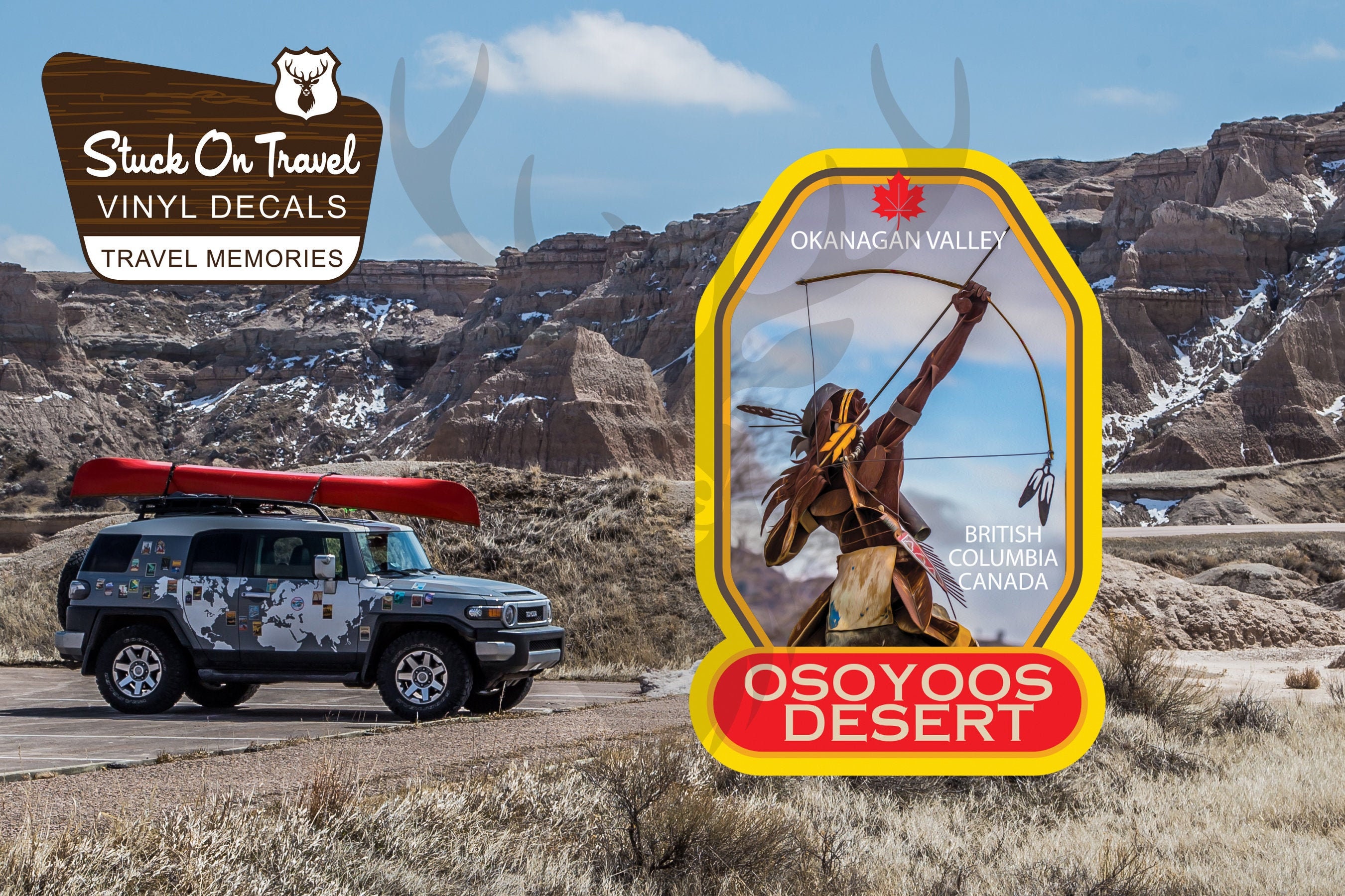 Osoyoos Desert Decal / Sticker / Okanagan / British Columbia / | Etsy