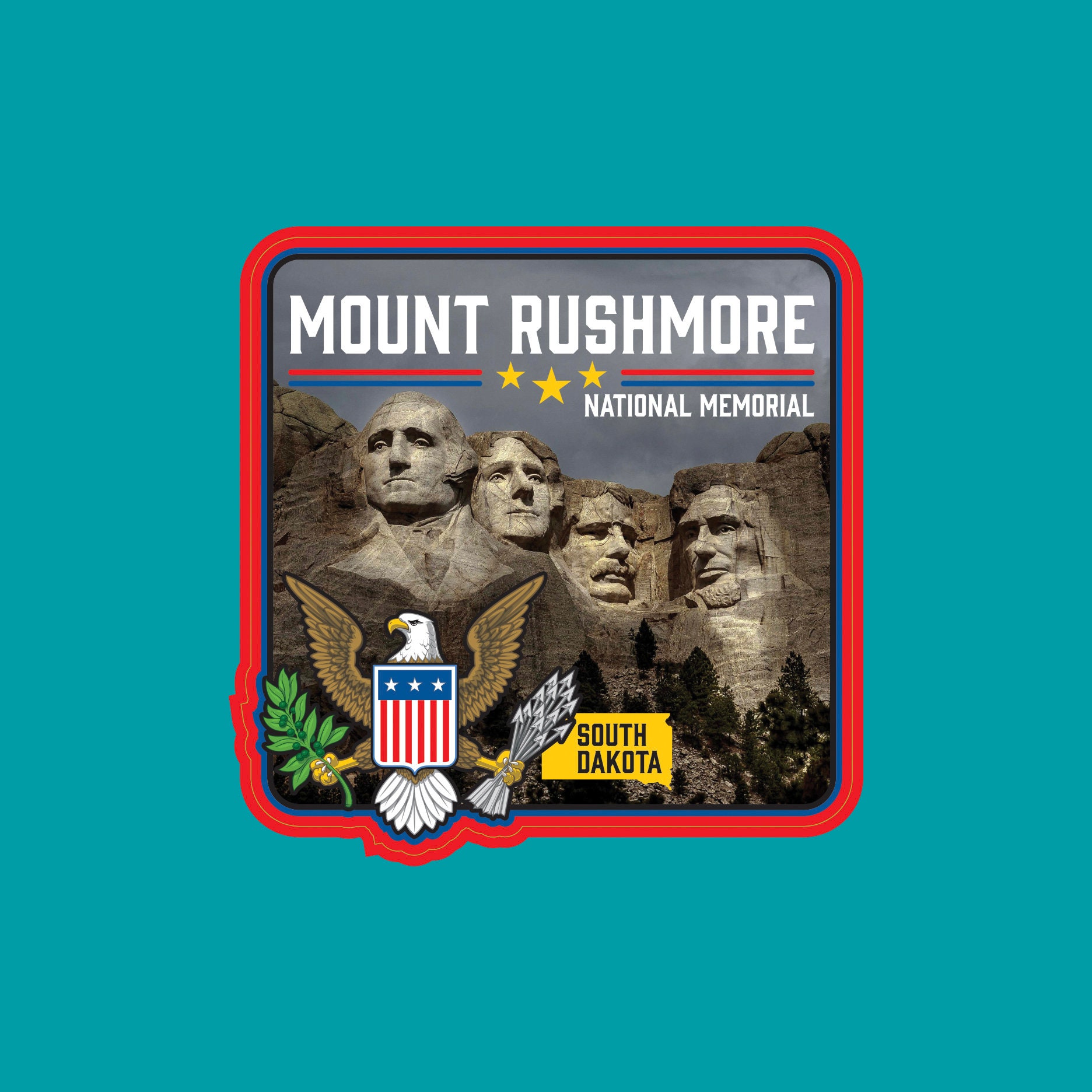Mount Rushmore National Monument Decal / 3.5 Sticker / | Etsy