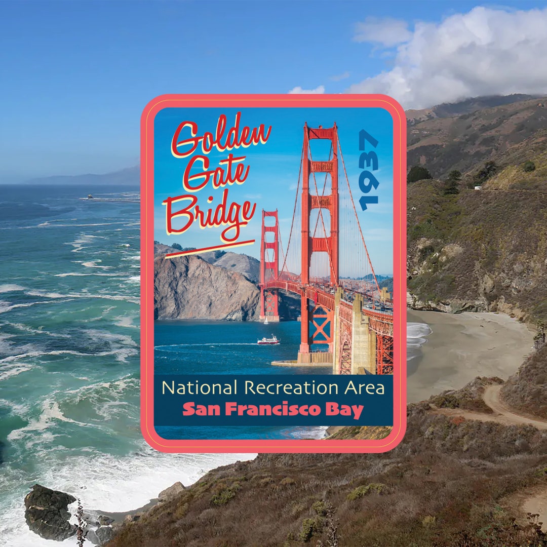 Golden Gate Bridge Decal / 2.5" Sticker / California / National ...