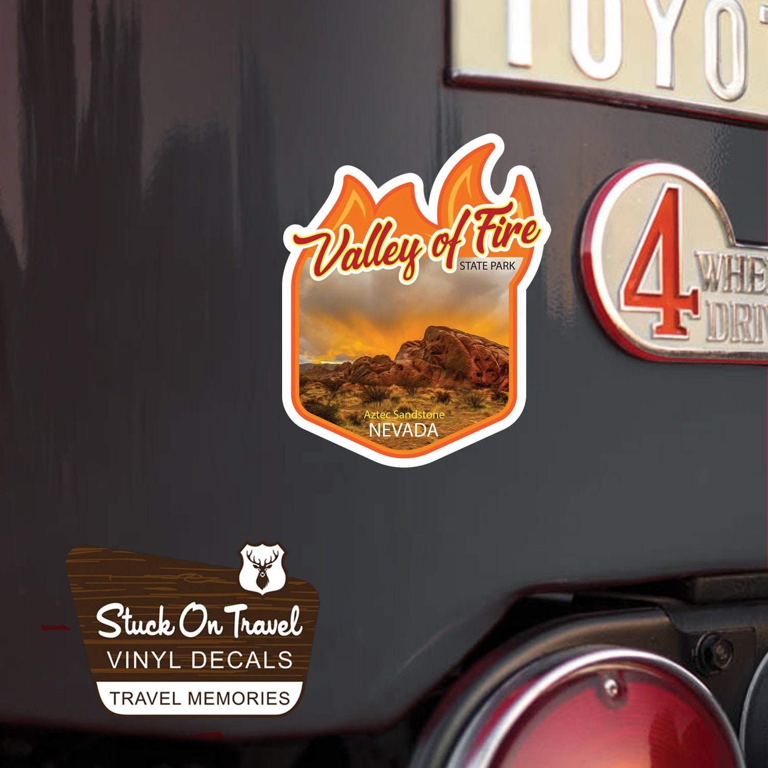 Valley of Fire State Park Decal / 3.5 Sticker / Red Rock / | Etsy