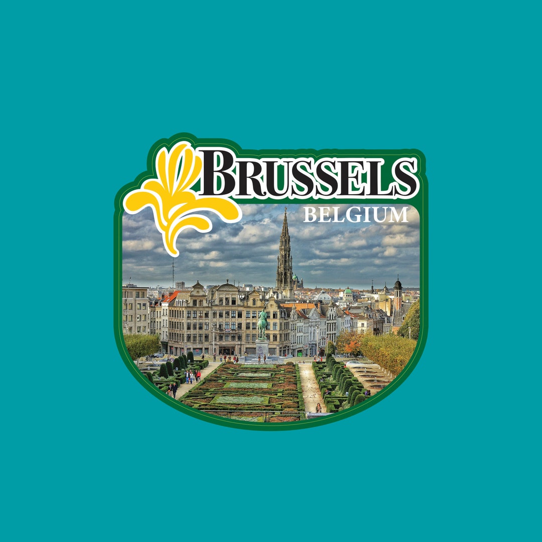 Brussels Belgium Decal / 2.5" Sticker / Cathedral / Square / City ...