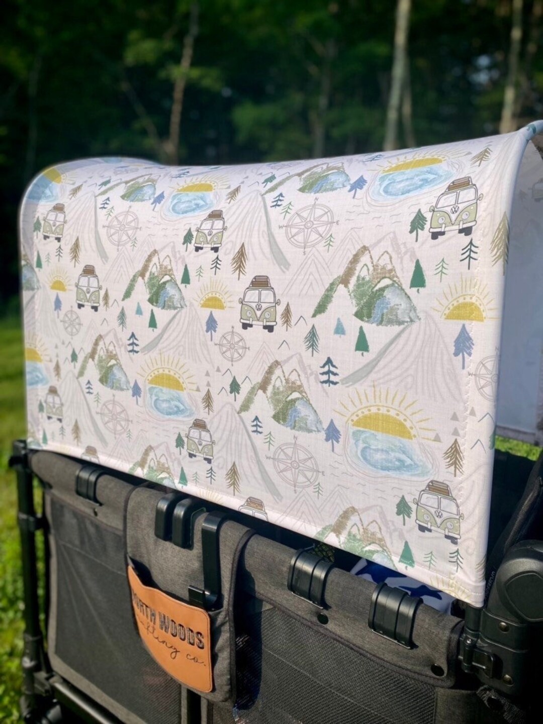 UPF50+ Adventure Bus Made-to-order Full Canopy - Wonderfold, Rainbow ...