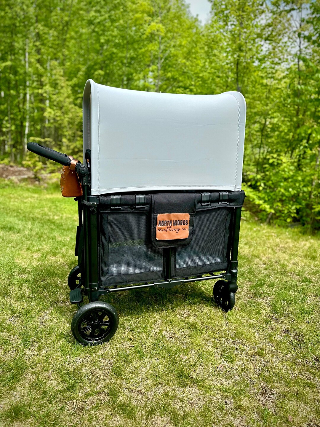 UPF50+ Light Gray Made-to-order Full Canopy - Wonderfold, Rainbow Baby ...
